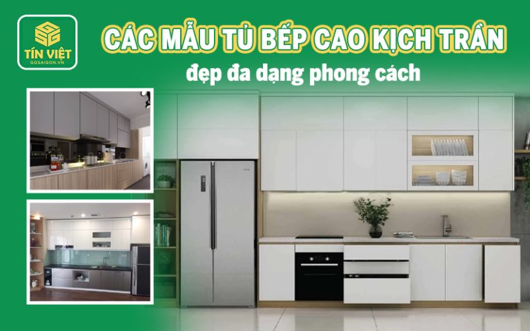 Tổng hợp các mẫu tủ bếp kịch trần gỗ công nghiệp đẹp đa dạng phong cách - CÔNG TY TNHH GỖ SÀI ...