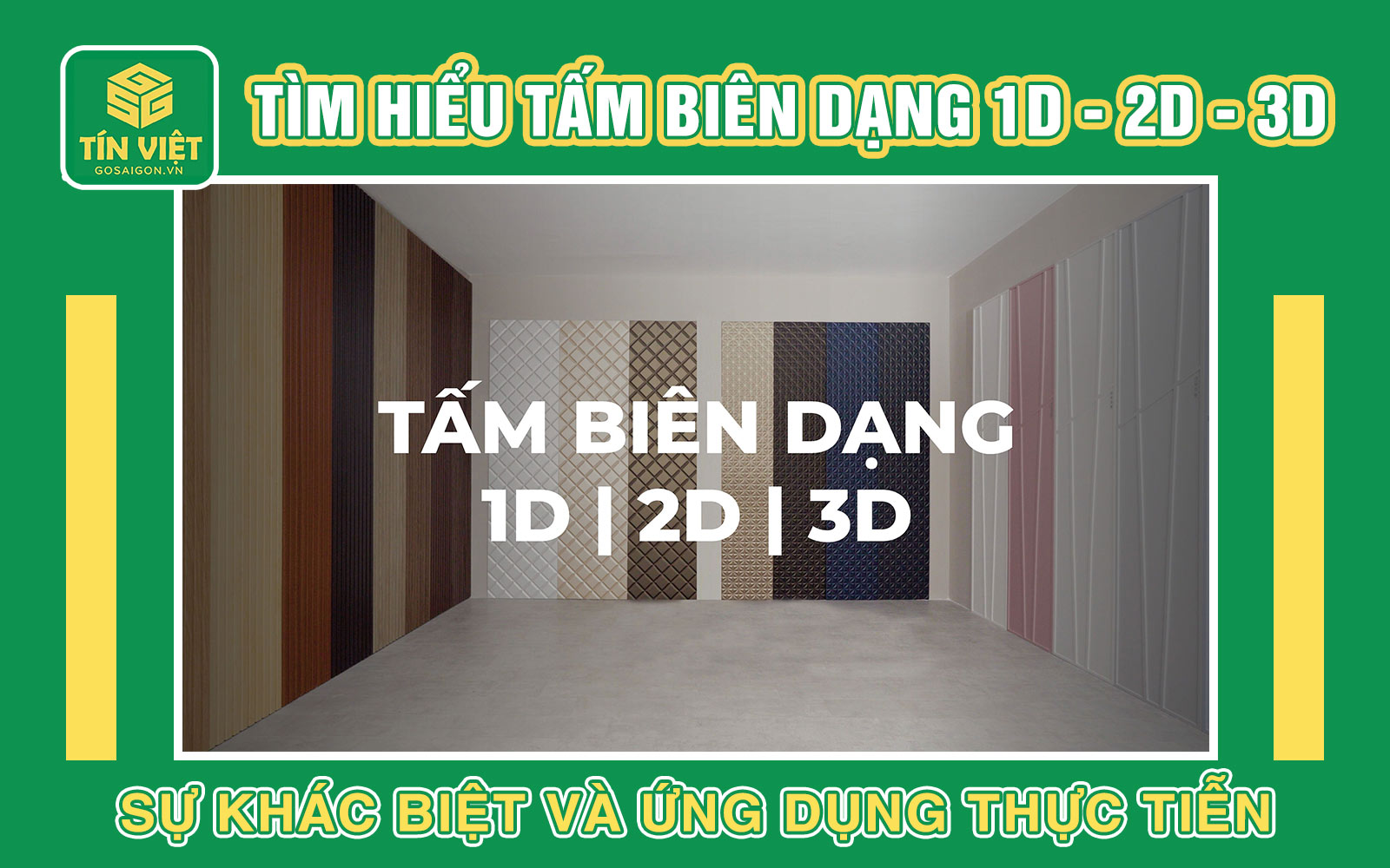 Tìm hiểu tấm biên dạng 1D-2D-3D: Sự khác biệt và ứng dụng thực tiễn - CÔNG TY TNHH GỖ SÀI GÒN ...